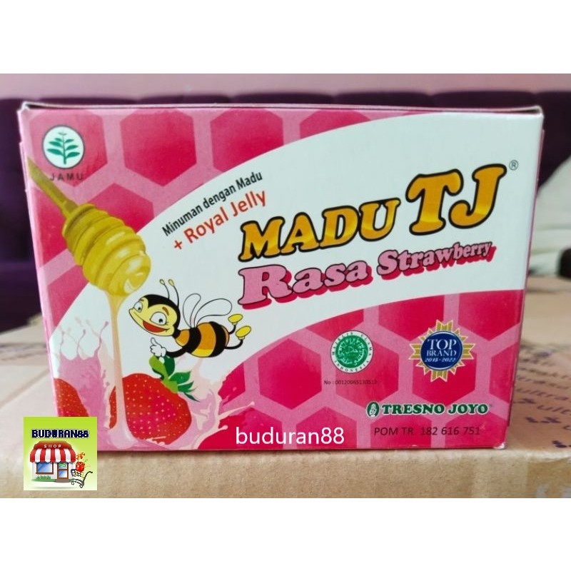 Jual Madu TJ Sachet 1box isi 12Sachet @20g rasa original, jeruk ...