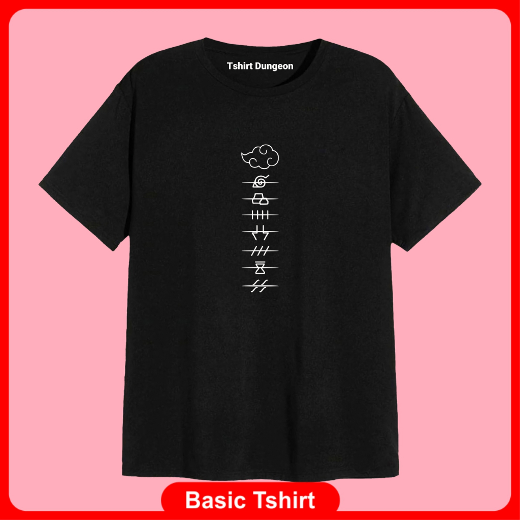 Jual Kaos Wanita Sablon Anime Naruto Akatsuki Tshirt Cewek Oversize ...