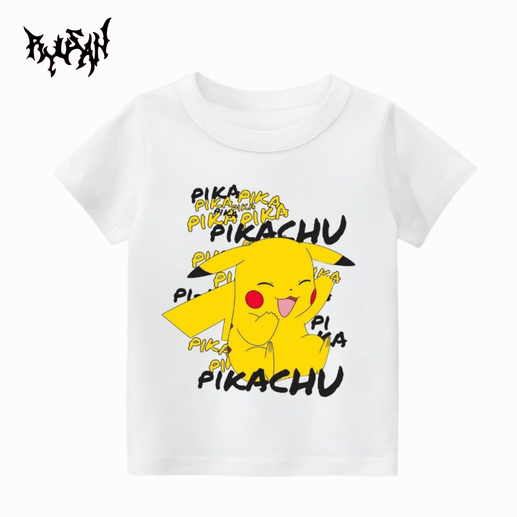 Jual Ryusan Kaos Anak Custom Nama Combed 30s Gambar POKEMON series 6 ...