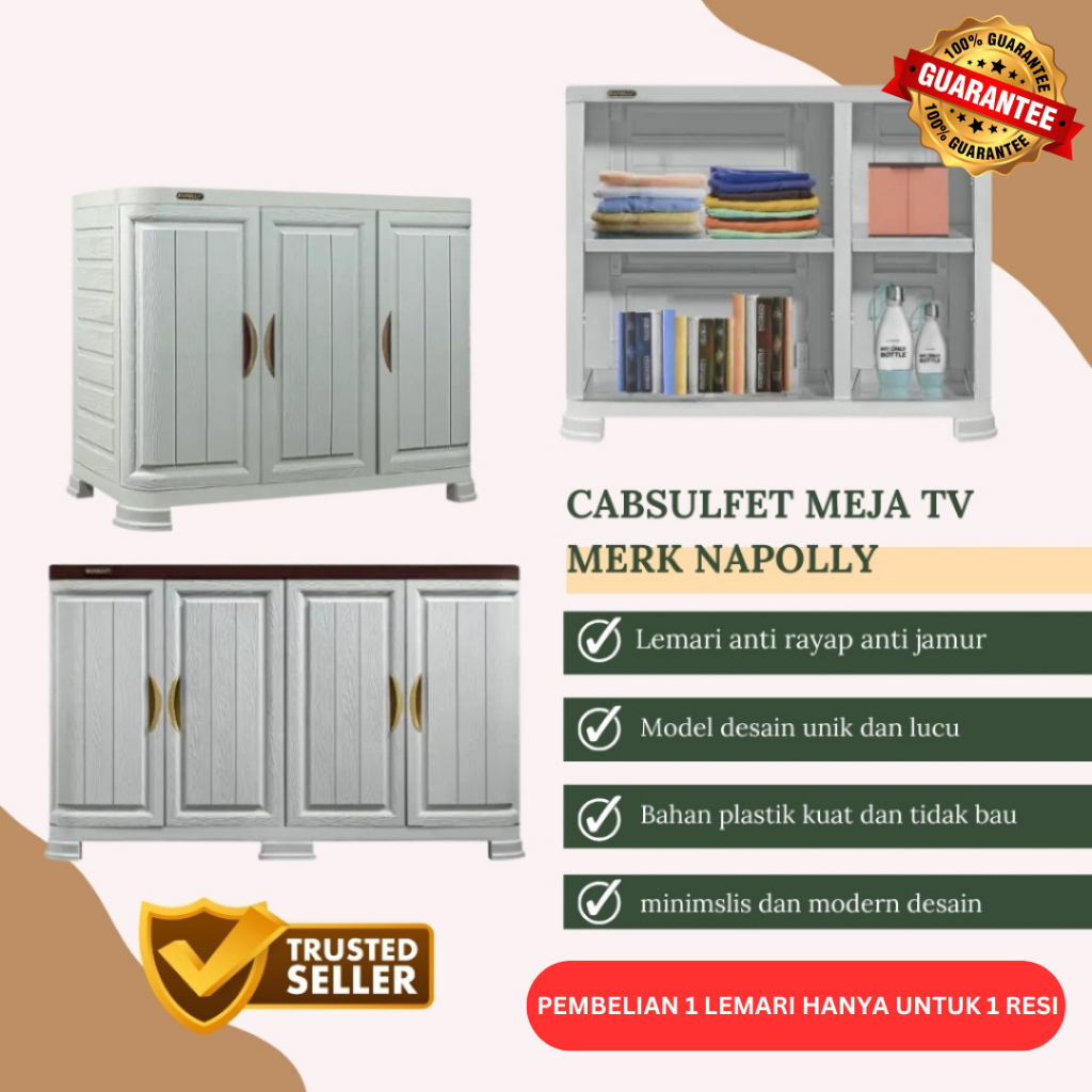 Jual RAK BUFFET MEJA TV MINIMALIS MERK NAPOLLY I CABSULFET SEKAT 4 ...