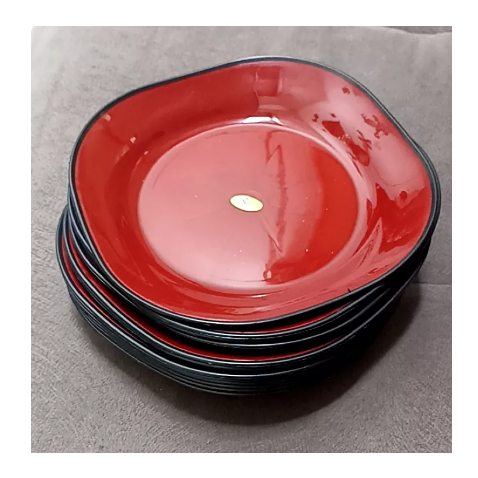 Jual Piring Makan Ramen Kotak ceper Korea / piring Jepang/ Piring makan ...