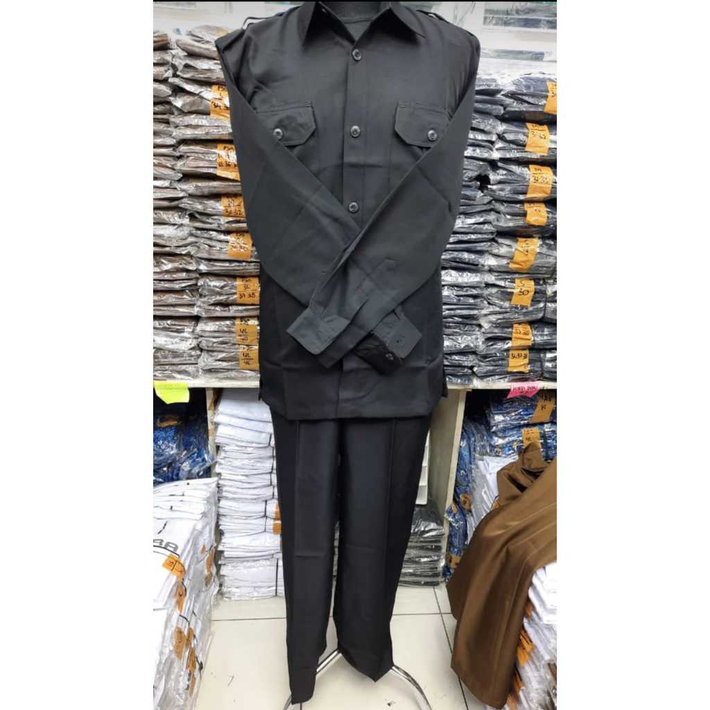 Jual STELAN PDH HITAM LENGAN PANJANG | Shopee Indonesia