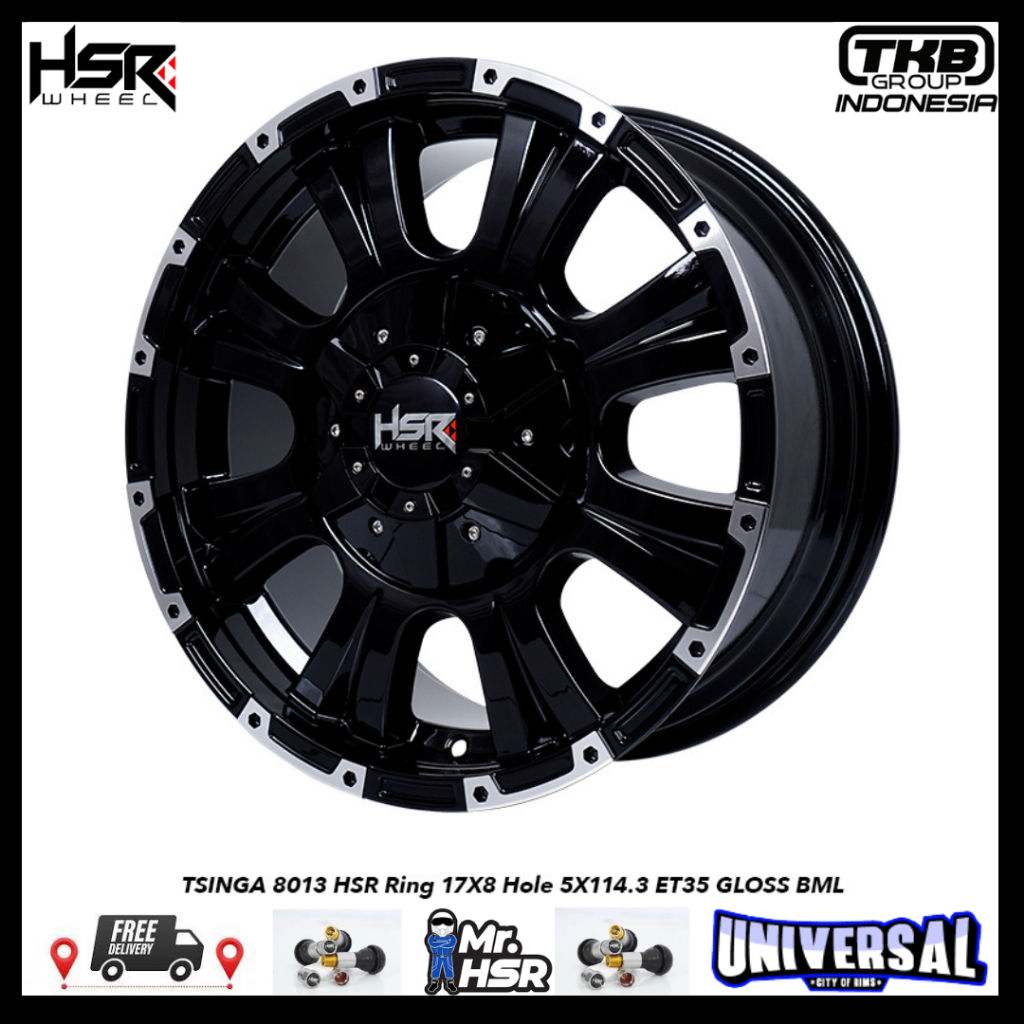 Jual VELG ORIGINAL HSR OFFROAD MODEL TSINGA 8013 RING 17X8 HOLE 5X114,3 ...