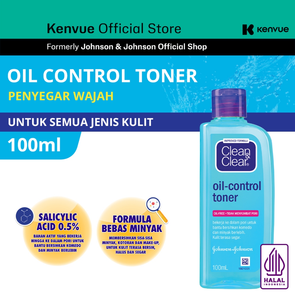 Jual Clean & Clear Oil Control Toner Perawatan Pembersih Penyegar Wajah ...