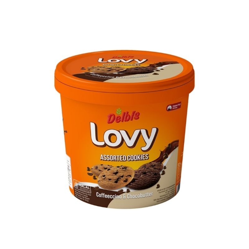 Jual Delbi's Lovy Assorted Cookies Coffeeccino & Chocobutter 280 g ...