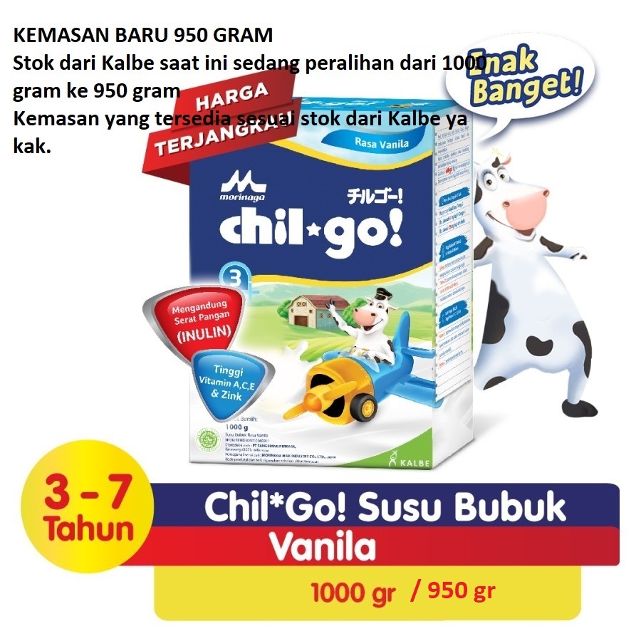 Jual Chil Go Powder / Chilgo 3+ Vanila 950 gr | Shopee Indonesia