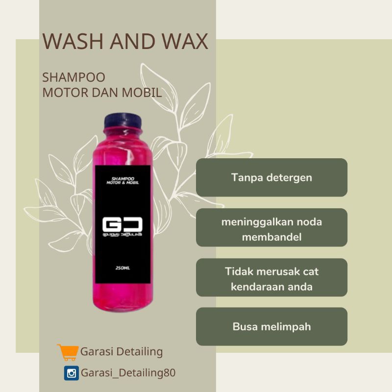 Jual shampoo motor dan mobil kemasan 250ml | Shopee Indonesia