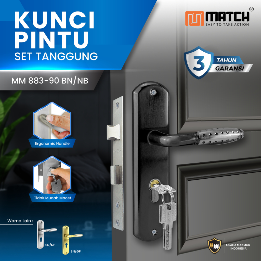 Jual MATCH KUNCI TANGGUNG 20 CM | Handle Pintu Rumah Ukuran Tanggung ...