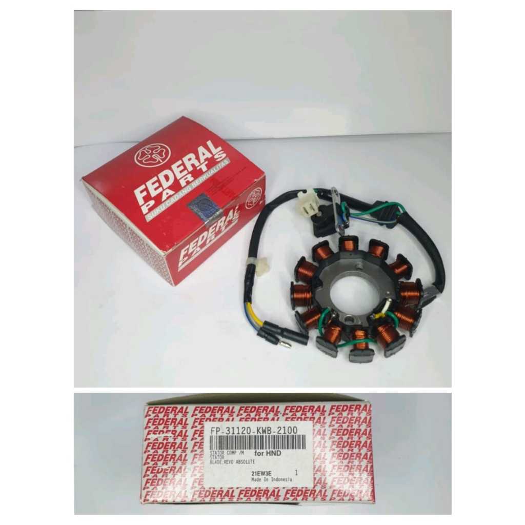Jual SEPUL FEDERAL SPUL HONDA BLADE ABSOLUTE REVO 110 FP-31120-KWB-2100 ORIGINAL | Shopee Indonesia