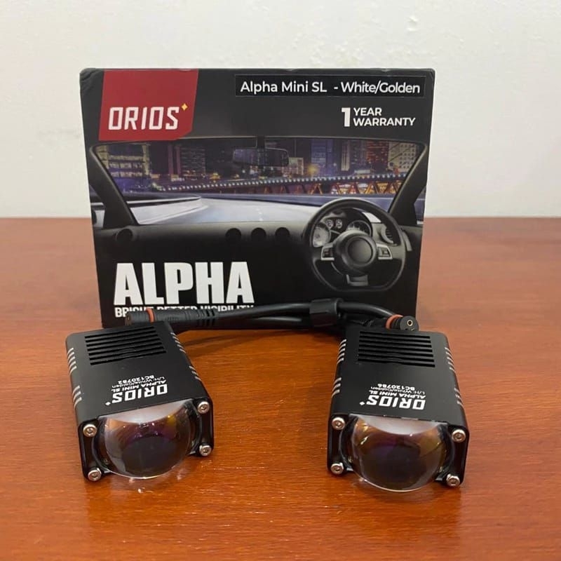 Jual ORIOS ALPHA LAMPU TEMBAK MINI LASER PROJECTOR WHITE/GOLDEN- MOBIL ...