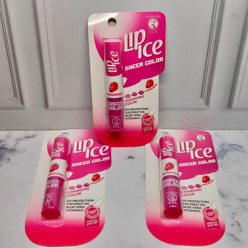 Jual Lip ice Sheer Colour - 2.2gr | Lip ice sheer strawbery | Shopee ...