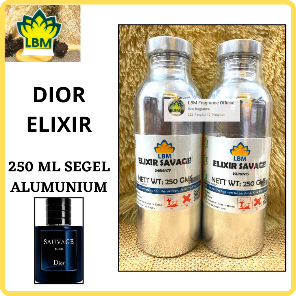 Jual DIOR ELIXIR Bibit Parfum Cwo Terbaru 250 ML SEGEL LBM Fragrance - PERFUME MURNI Non Alkohol ...