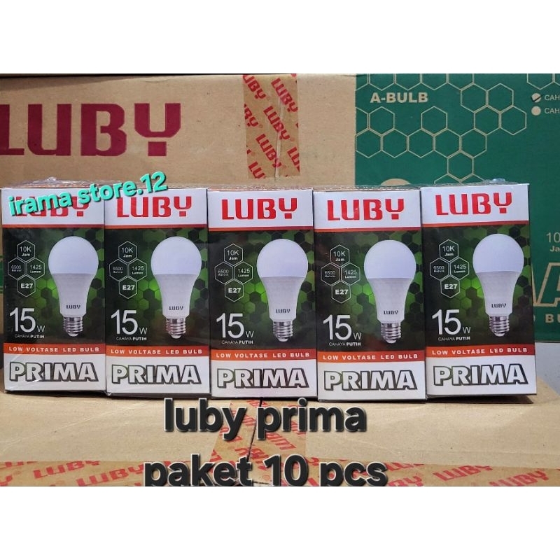 Jual Lampu Luby Prima 15 Watt / 15 Watt LED BULD Paket 10 PCS | Shopee Indonesia