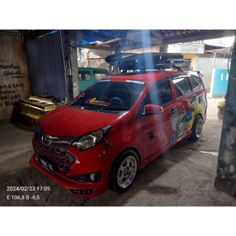 Jual roof box sigra 450 liter slim fiberglass | Shopee Indonesia