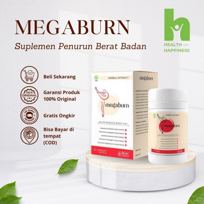 Jual Megaburn® Helps Reduce Body Fat 100 % Original - Megaburn Asli ...