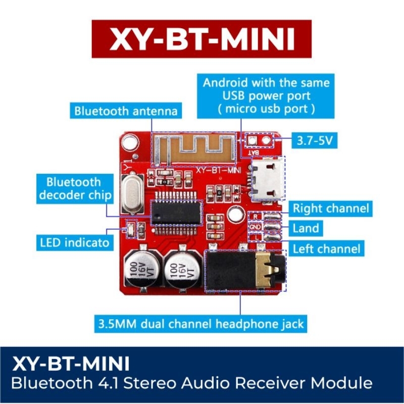 Jual XY-BT-MINI Module Bluetooth Decoder | Shopee Indonesia