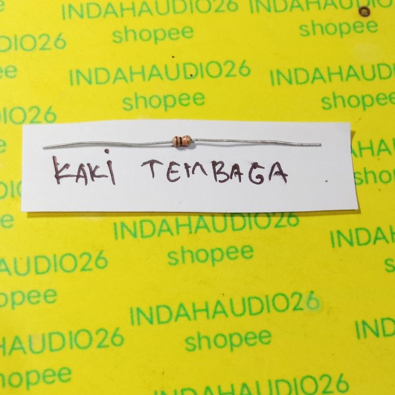 Jual resistor 10K 1/8w 5% kaki tebal tembaga carbon 10 kilo ohm 1/8w 5 ...
