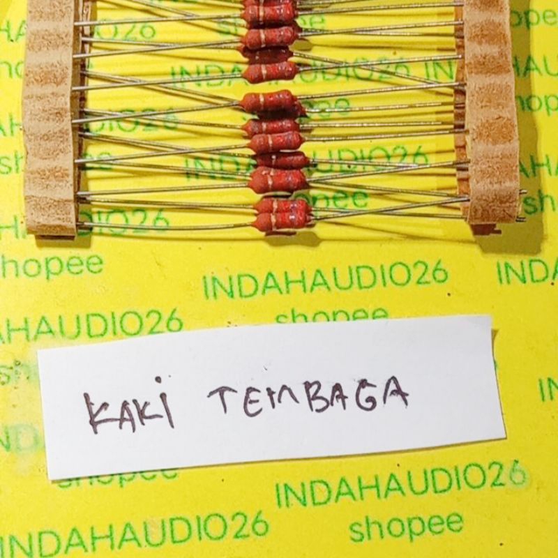 Jual JAPAN resistor 2K7 1/2w 5% body kecil kaki tebal tembaga carbon ...