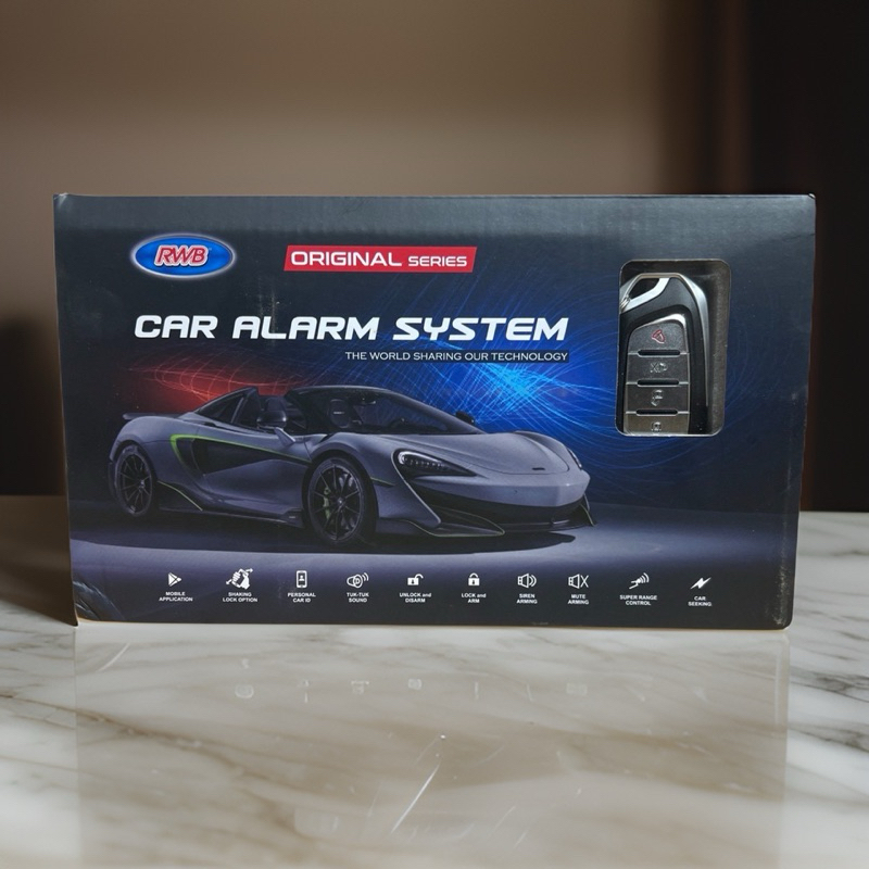 Jual alarm mobil premium rwb rbt-8804 smart phone bunyi tuk tuk ...