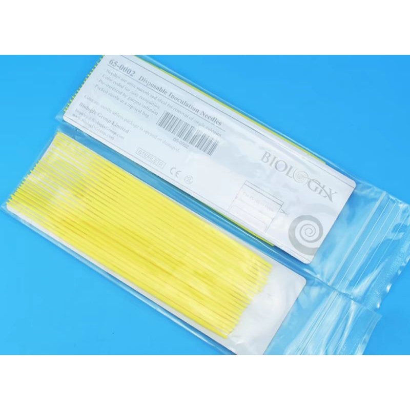 Jual Ose plastik steril disposable inoculation needles Biologix isi 25 ...