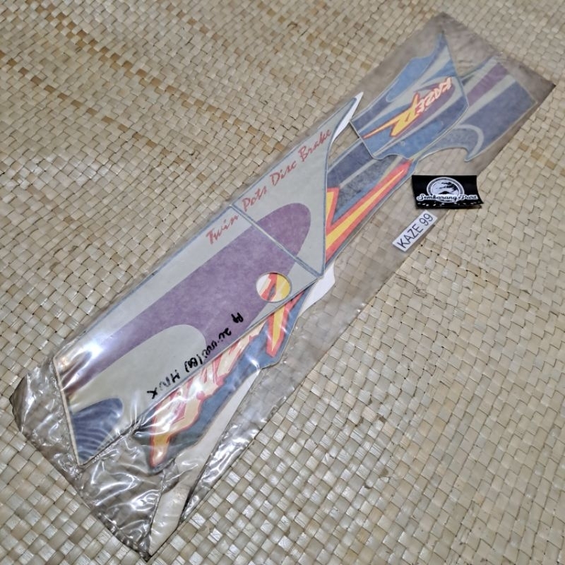 Jual STIKER STICKER STRIPING DECAL BODY KAWASAKI KAZER KAZE R 1999 NOS ...