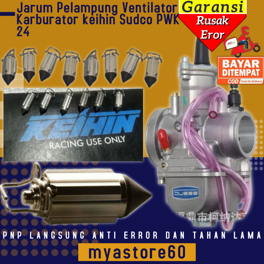 Jual Jarum Apung Pelampung Ventilator Karbu Karburator Keihin Sudco PWK 24 Awet Original ...
