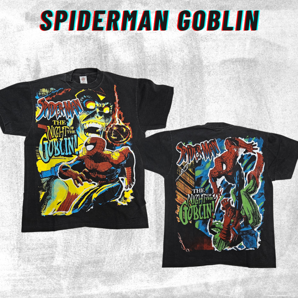 Jual TSHIRT TAG RESURRECCION " SPIDERMAN GOBLIN " BOOTLEG THAILAND | Shopee Indonesia