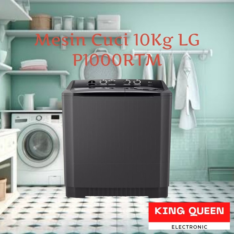 Jual Mesin Cuci 10 kg LG P1000RTM | Shopee Indonesia