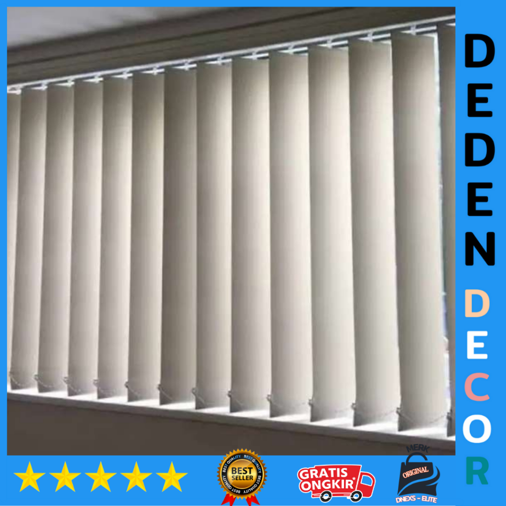 Jual Custom ukuran vertical blind tirai indoor untuk jendela rumah/kantor/sekolah | Shopee Indonesia