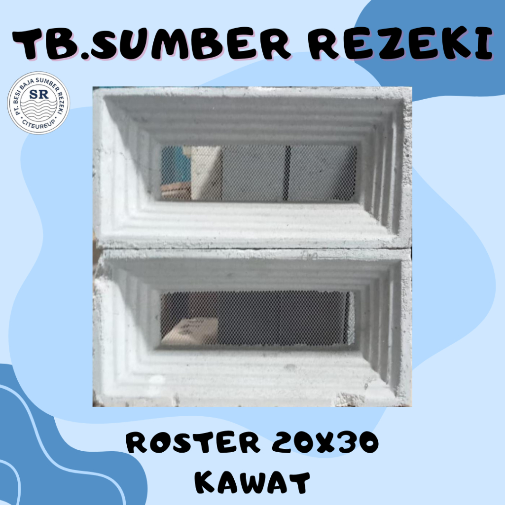 Jual ROSTER BETON MINIMALIS MODEL TERBARU / ROSTER 20X30 KAWAT/LUBANG ...