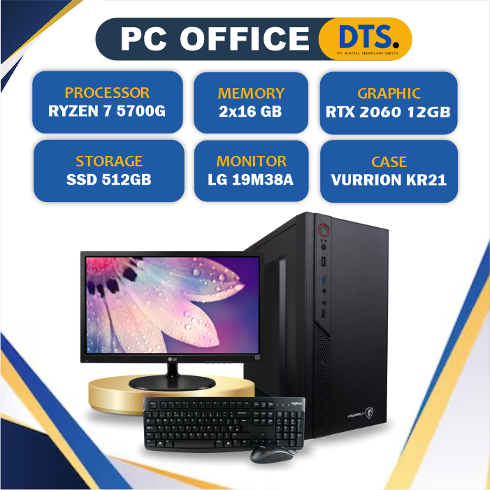Jual Pc Fullset | Ryzen 7 5700G | RTX 2060 12GB | 32GB RAM | MONITOR LG ...