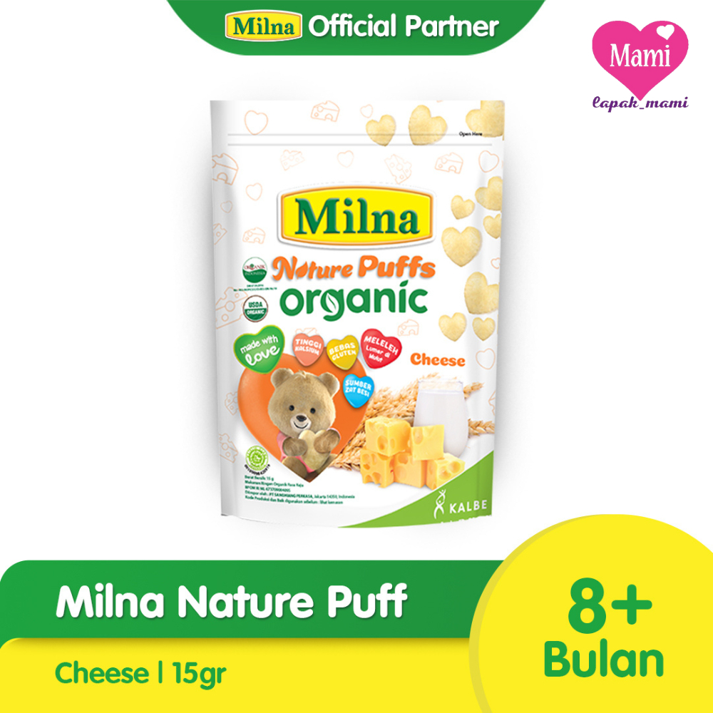 Jual Milna Nature puff Organic 15g Snack / Makanan Bayi | Shopee Indonesia