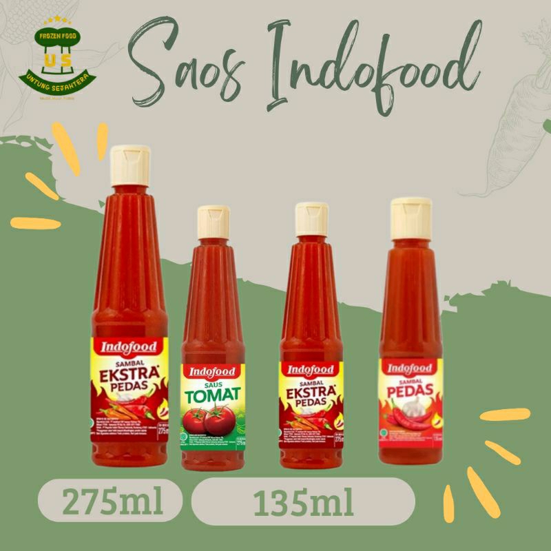 Jual Saus Indofood Extra Pedas Saos Tomat 135ml Saus Tomat Indofood ...