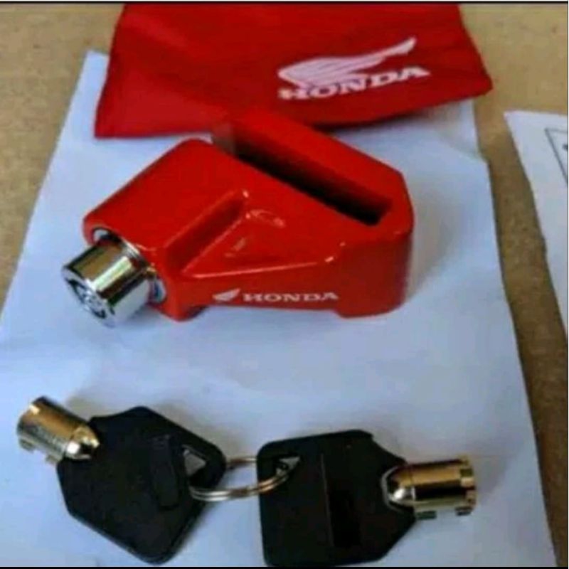 Jual Kunci gembok cakram dislock Motor honda original honda ahm cod ...