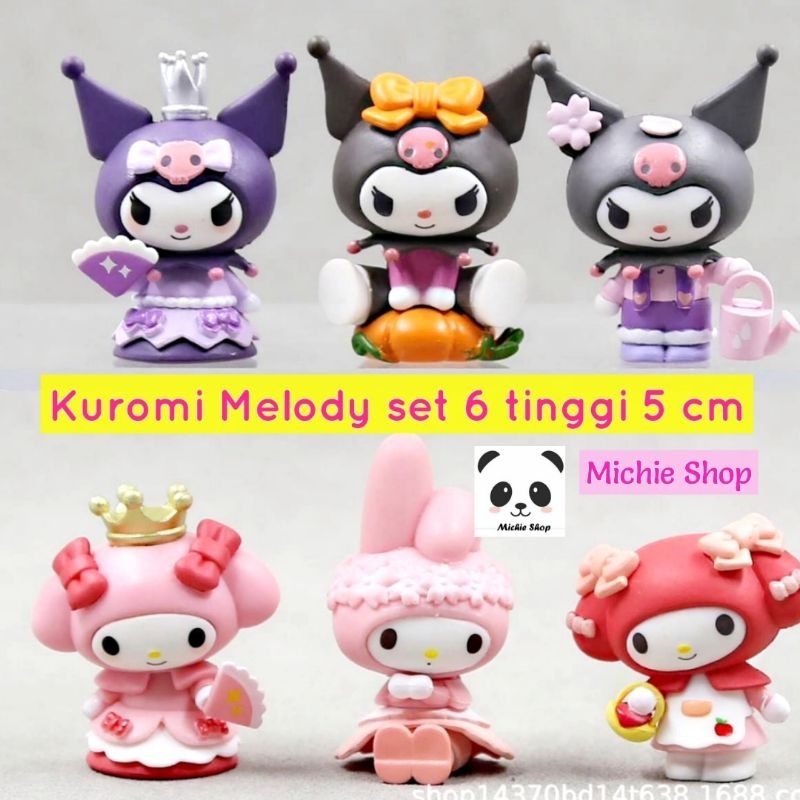Jual Figure Mini Sanrio Family Topper Anime Hello Kitty Cinnamoroll ...