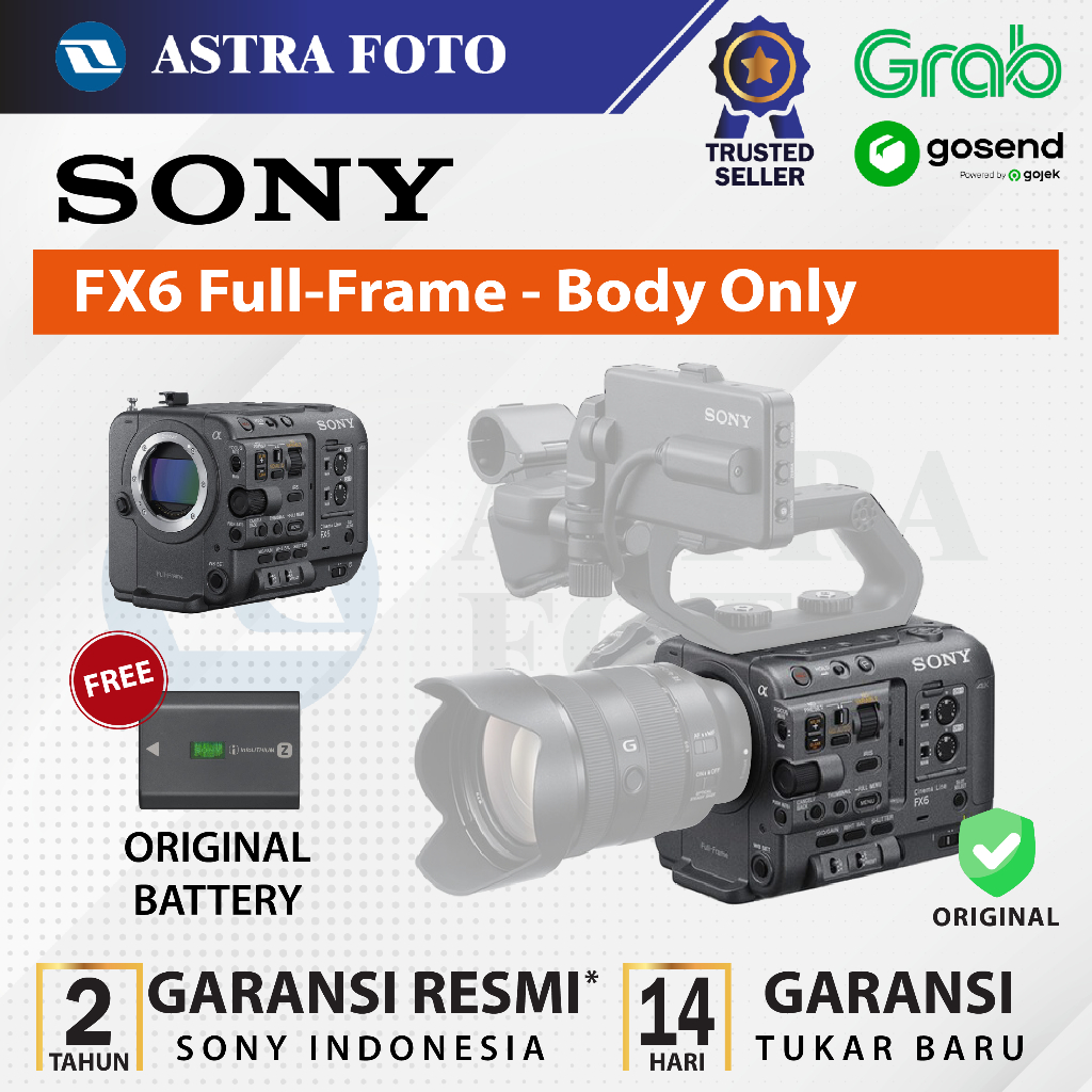 Jual Sony FX6 Full-Frame Cinema Camera (Body Only) - Garansi Resmi Sony | Shopee Indonesia