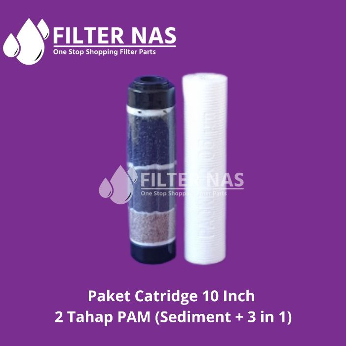 Jual Paket Catridge Filter Air Ledeng PAM - Sedimen + 3in1 | Shopee ...