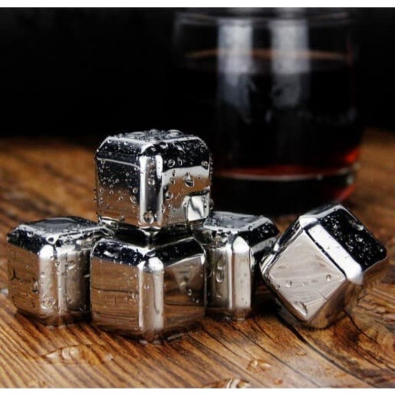 Jual Es Batu Stainless Steel ICE CUBE Reuseable Food Grade ANTI LUMER ...