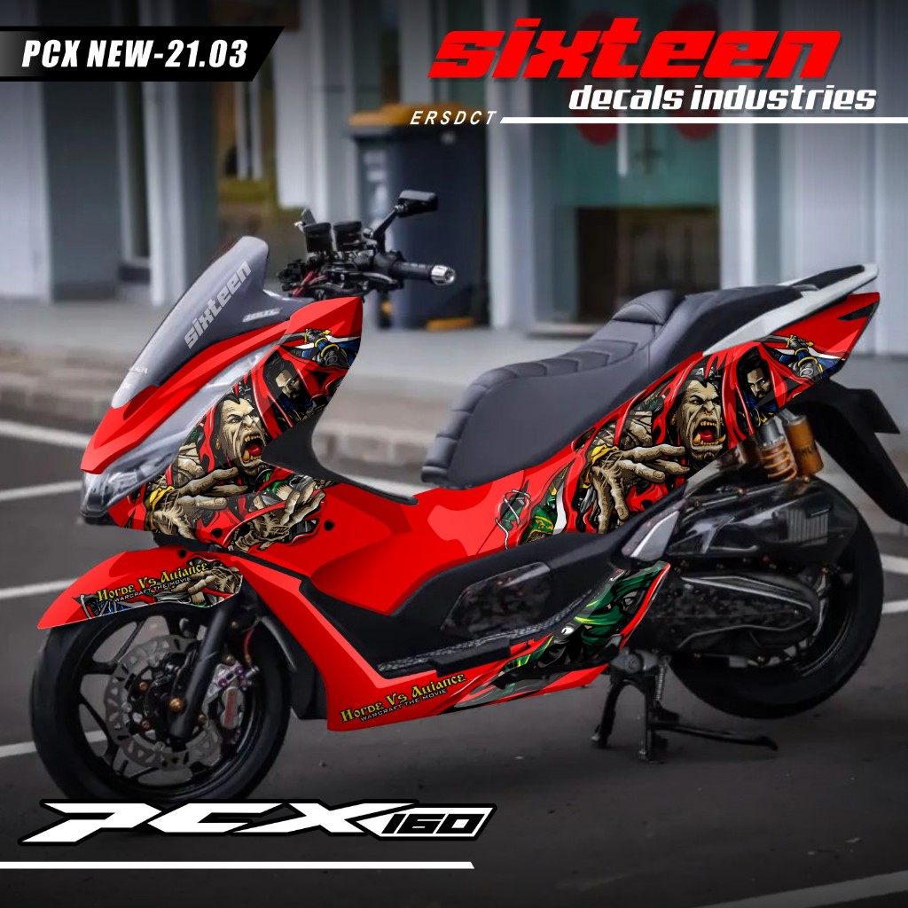 Jual Decal Sticker Full body Honda PCX 160 New - Stiker Skotlet Variasi ...