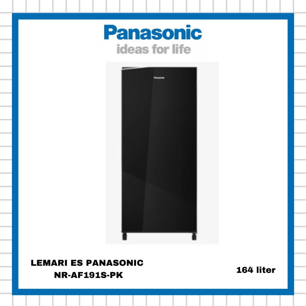 Jual LEMARI ES 1 PINTU PANASONIC NR-AF191S-PK/KULKAS PANASONIC NR-AF191S-PK HITAM | Shopee Indonesia