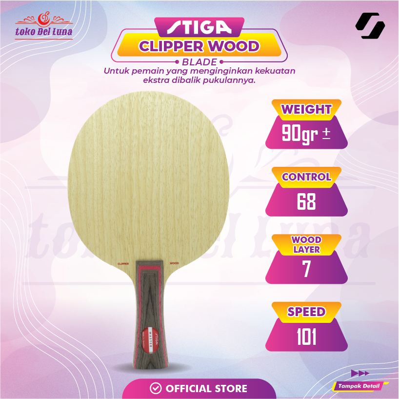 Jual STIGA Blade Clipper Wood | Shopee Indonesia