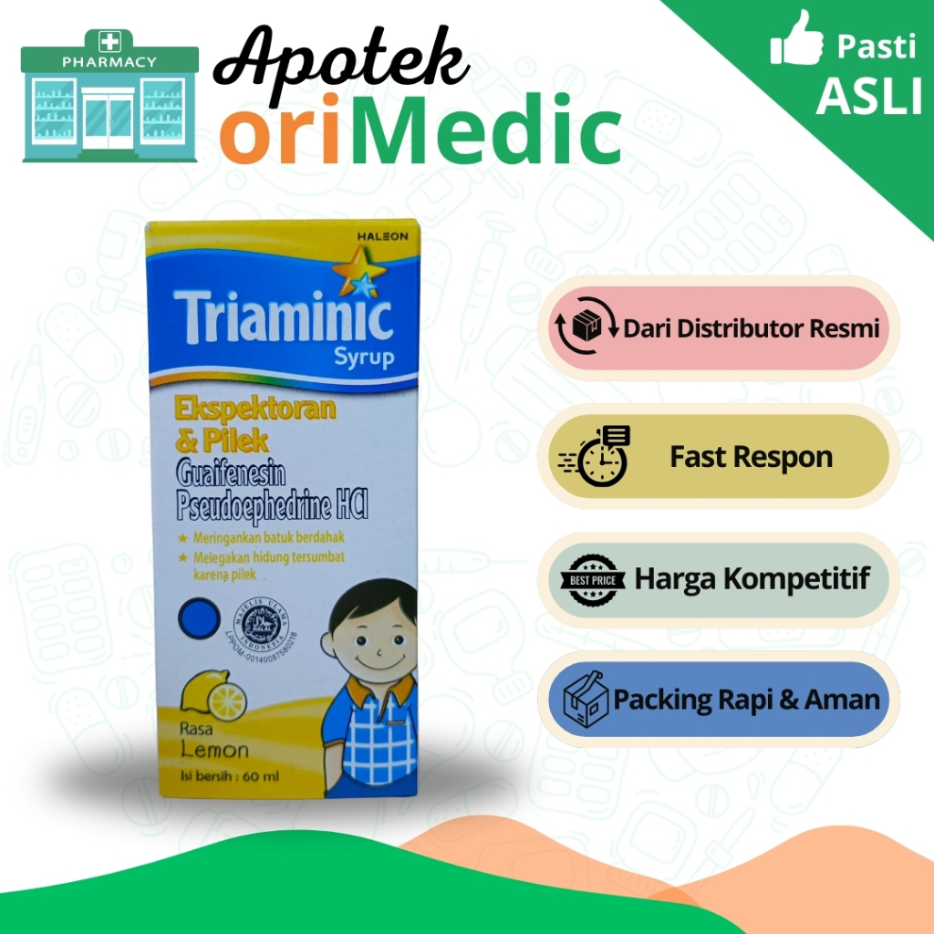 Jual Triaminic Ekspektoran & Pilek Sirup 60 ml | Shopee Indonesia