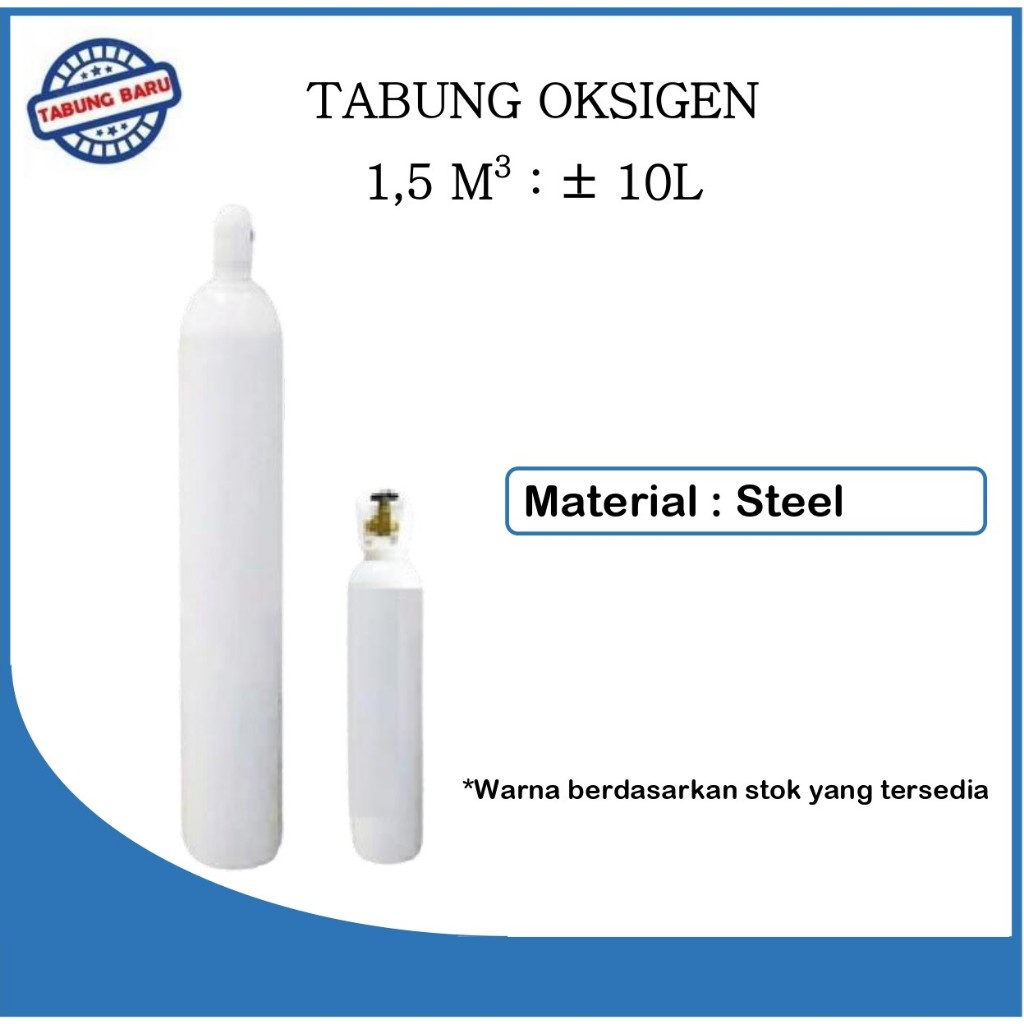 Jual TABUNG BARU OKSIGEN 1,5 M3 / 10 LITER | Shopee Indonesia