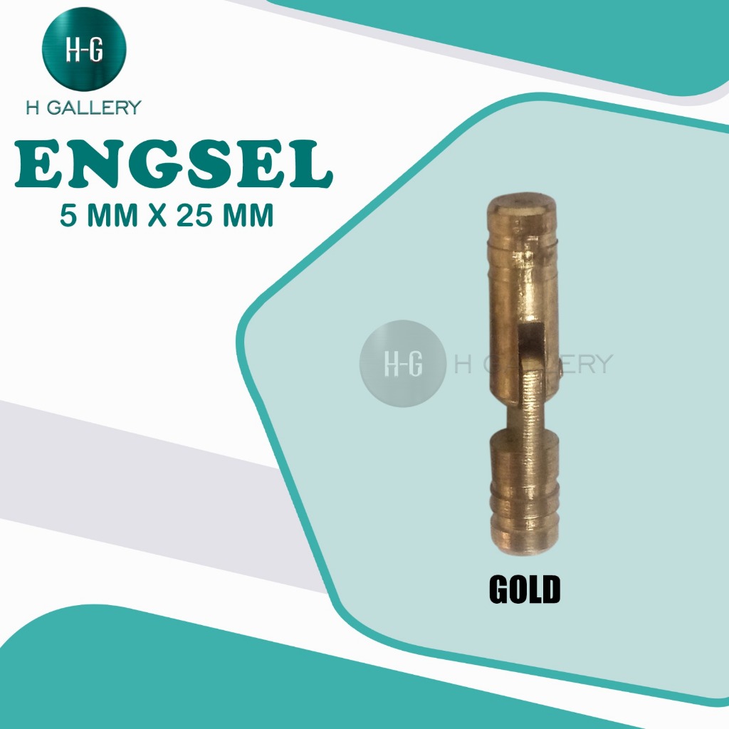 Jual H282 ENGSEL KAPSUL CAPSULE - ENGSEL TANAM - 5 X 25 MM GOLD *S ...
