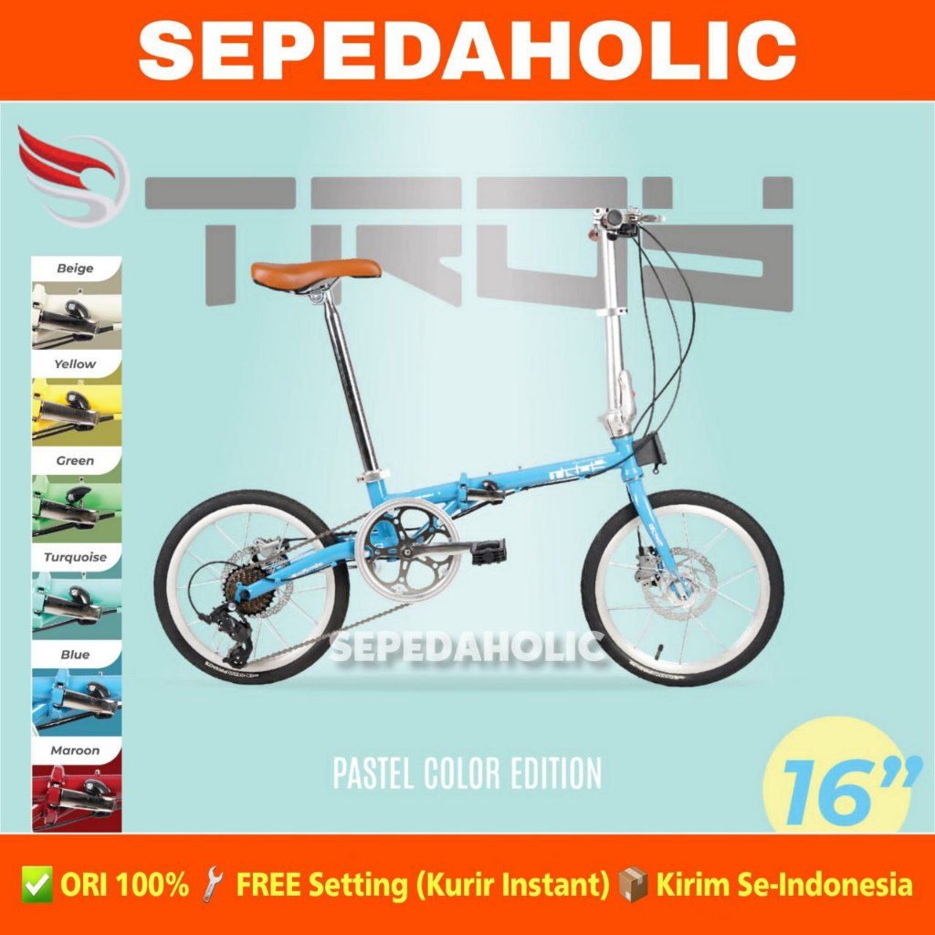 Jual Sepeda Lipat ELEMENT TROY 8 SPEED PASTEL EDITION Ukuran 16 Inch | Shopee Indonesia