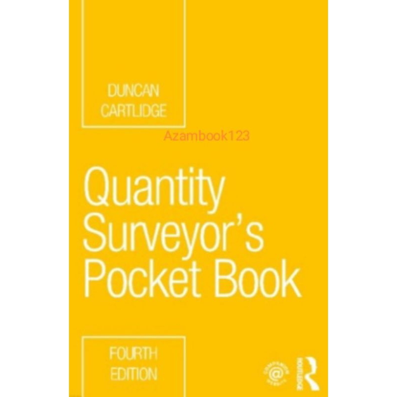 Jual Buku Quantity Surveyor's Pocket Book 4th Edition by Duncan ...