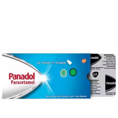 Jual PANADOL 10 TABLET BIRU PARACETAMOL UNTUK DEMAM DAN SAKIT KEPALA ...
