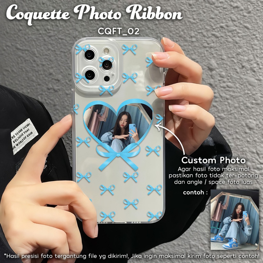 Jual CUSTOM CASE AESTHETIC COQUETTE PHOTO RIBBON / CASING ESTETIK ...