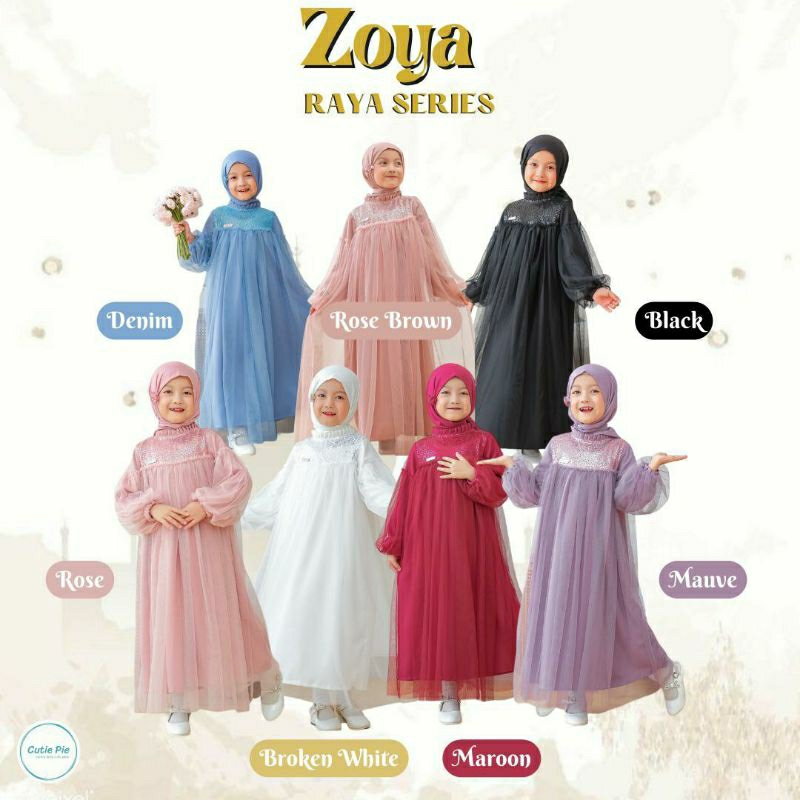 Jual ZOYA DAN AZALEA RAYYA SERIES BAJU GAMIS GAUN PESTA ULANG TAHUN ...
