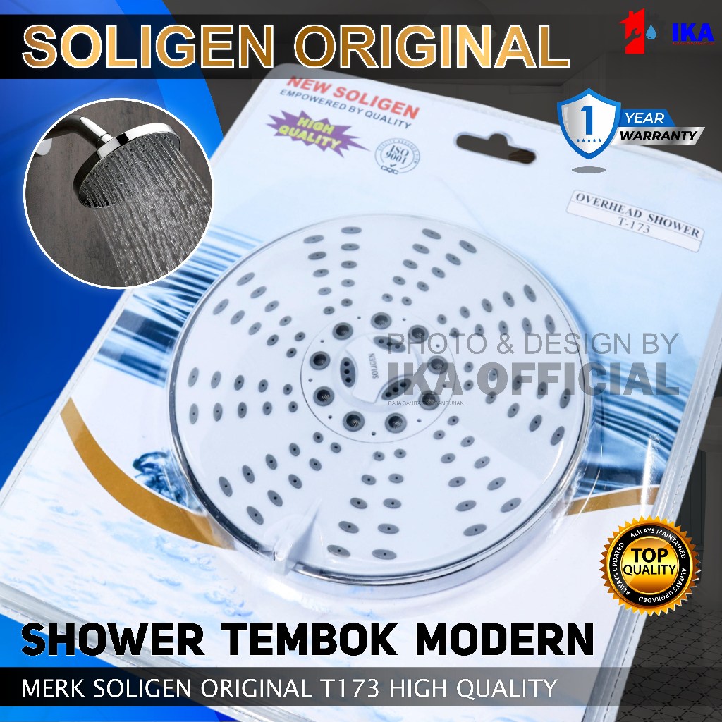 Jual Shower Tembok SOLIGEN T175 T174 T173 Shower Kepala Tanam Dinding ...